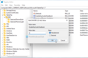 How to Turn On or Off Touch keyboard typing sound in Windows 11