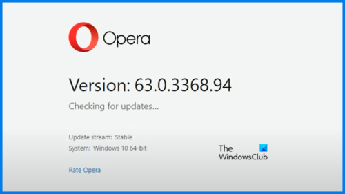Opera Fatal error upon loading installer executable