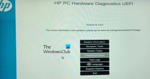 Using HP PC Hardware Diagnostics UEFI on Windows 11/10