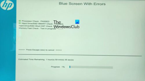 Using HP PC Hardware Diagnostics UEFI on Windows 11/10