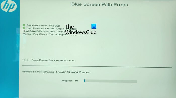 Using HP PC Hardware Diagnostics UEFI on Windows 11/10