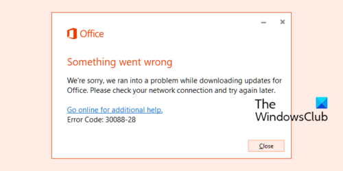 Fix Office Update error code 30088-28, 30088-29 or 30016-29