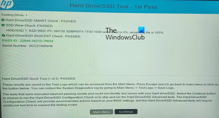 Using HP PC Hardware Diagnostics UEFI on Windows 11/10