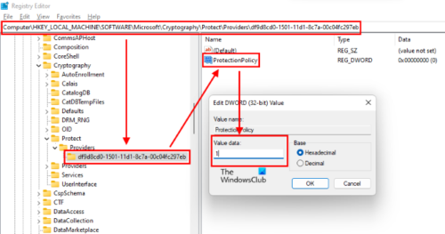 TPM has malfunctioned, Error 80090016, Keyset does not exist