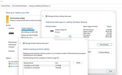 How to use Windows Backup and Restore Tool in Windows 11/10