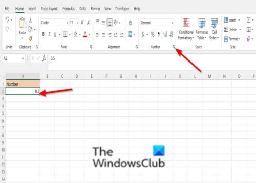 How to display Numbers as Fractions in Excel