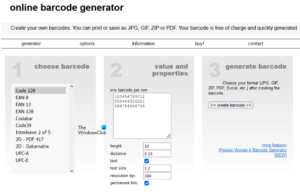Best free Barcode Generator software and online tools for PC