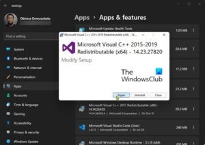 Error 0x80070666 when installing Microsoft Visual C++