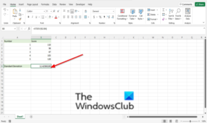 How to use the STDEV (Standard Deviation) function in Excel