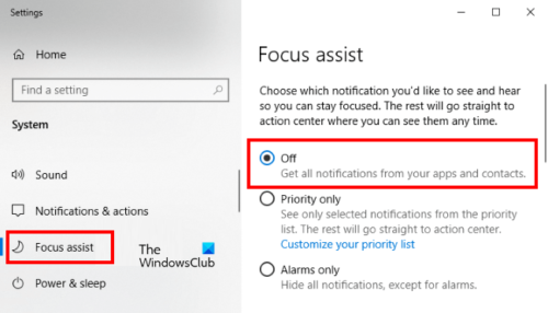 Enable, Disable, Schedule, Use Do Not Disturb on Windows 11
