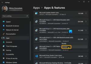 Error 0x80070666 when installing Microsoft Visual C++
