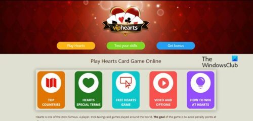 Play Hearts online multiplayer free at these places