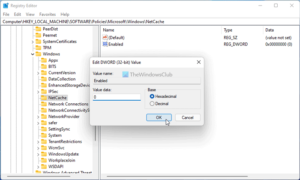 Allow or disallow use of the Offline Files feature in Windows 11