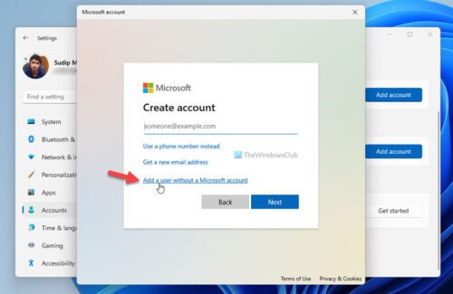 How to create new Local Account in Windows 11
