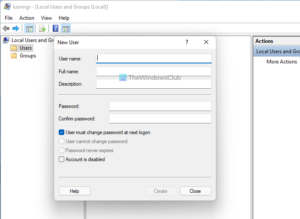 How to create new Local Account in Windows 11