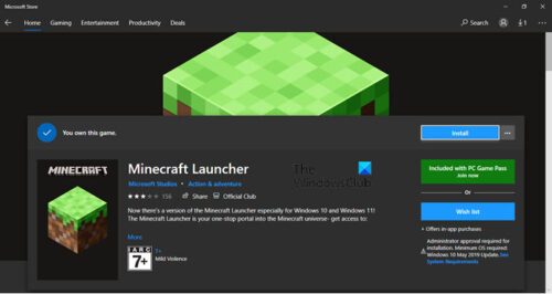 Minecraft Installation Error 0x80070424, 0x80131509, 0x80070057