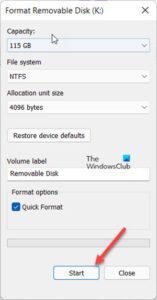 Create Keyboard Shortcut to open USB Drive in Windows 11
