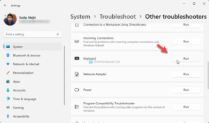 Keyboard making clicking noise and not typing in Windows PC