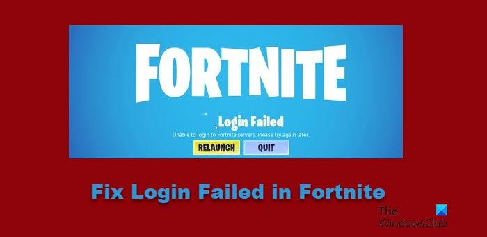 How to fix Login Failed in Fortnite How to fix Login Failed in Fortnite