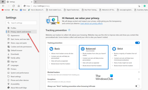 Block Edge from sending your browsing data to Microsoft
