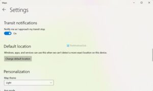 How to set Default Location of your PC in Windows 11