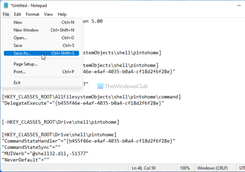 Show or hide Pin to Quick access in context menu in Windows 11