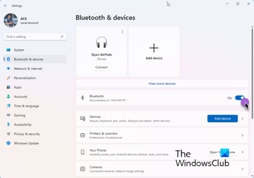 Make sure your Bluetooth device is still discoverable, then try again