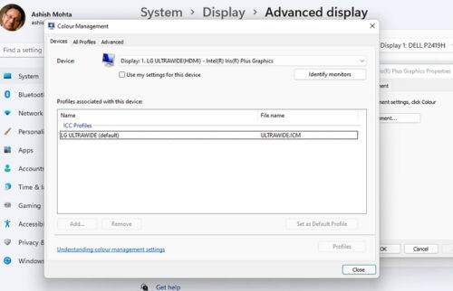 Color Management not working in Windows 11/10