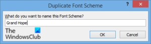 How to apply scheme fonts in Publisher