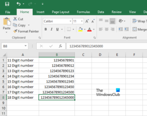 How to stop Excel from rounding numbers