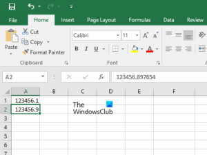 How to stop Excel from rounding numbers