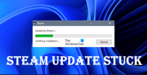 Steam update stuck on Windows PC