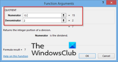 How To Use The Excel Quotient Function