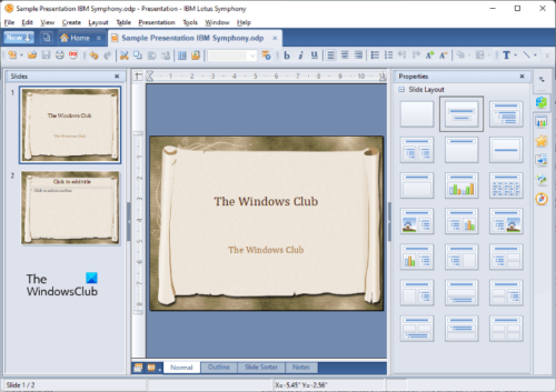 Best free Slide Presentation Maker software for Windows PC