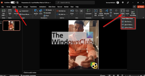 How to insert Video Thumbnail in PowerPoint