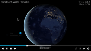How to play WebM files on a Windows PC without third party software