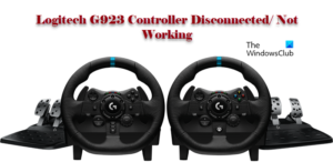 Logitech G923 Controller Disconnected or Not working on PC