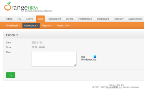 Best free Attendance Management System for Windows computers