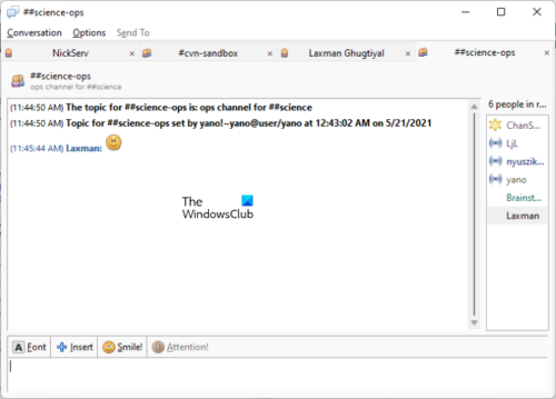Best free IRC Clients for Windows 11