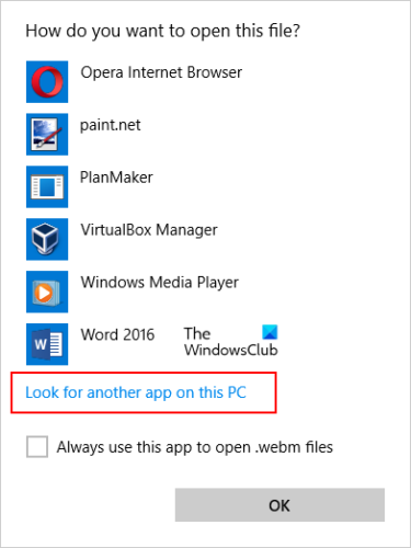 How to play WebM files on a Windows PC without third party software