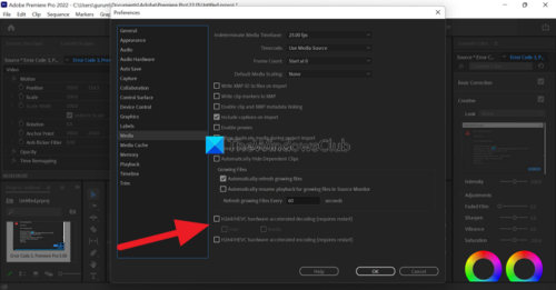 Fix Error Code 3, Error compiling movie, Export error on Premiere Pro