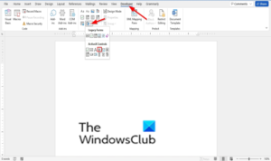 How to insert Radio button in Word document