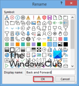 How to add Back and Forward buttons to Outlook Ribbon