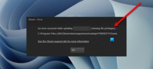 Steam Missing File Privileges error on Windows PC [Fix]