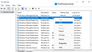 Fix Wmpnetwk.exe High CPU or Memory usage on Windows 11/10