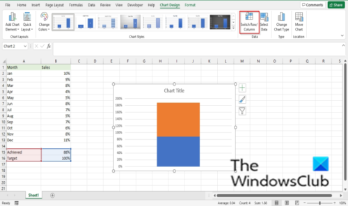 How to create a Thermometer Chart in Excel