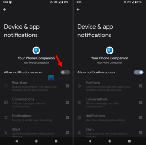 How to receive Android notifications on Windows 11/10