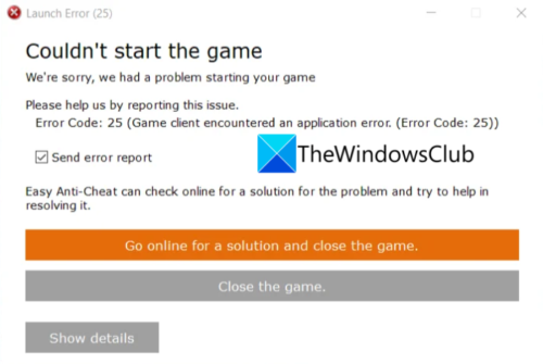 How to Fix Battlefield 2042 Error Code 25