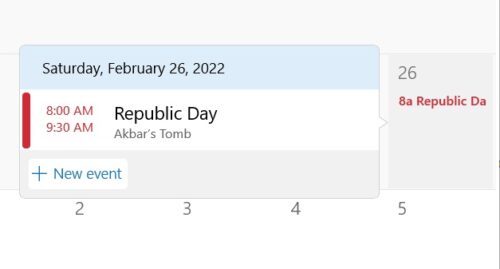 How to use Calendar App in Windows 11 PC