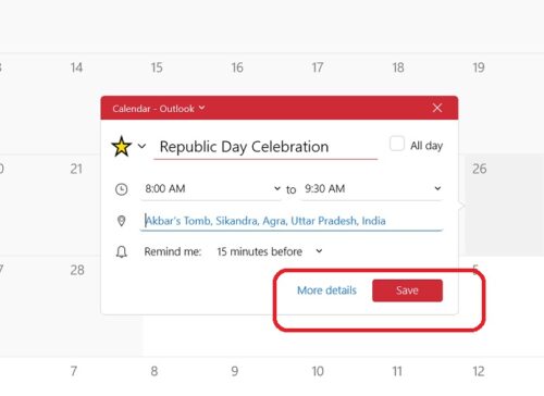 How to use Calendar App in Windows 11 PC